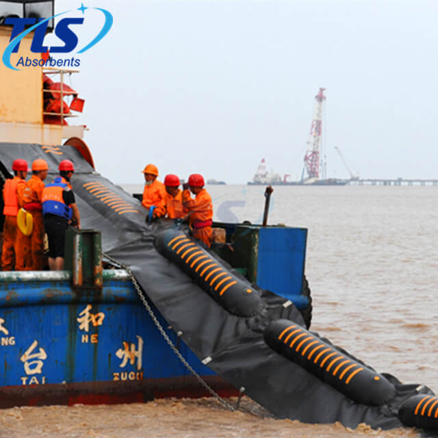 Marine Beach Inflatable Rubber Boom Orange Color from China ...